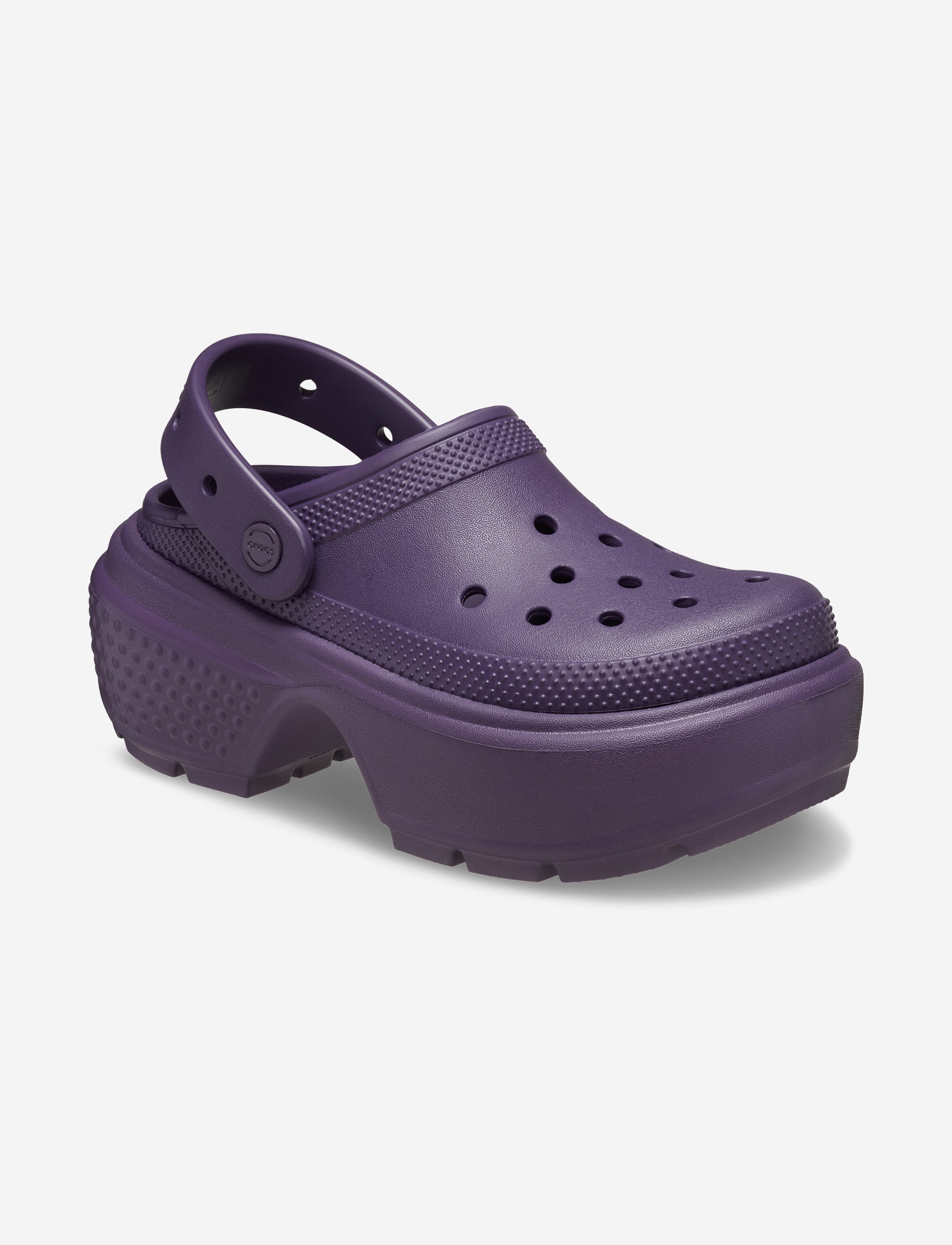 Crocs Stomp Clog - כפפי פלטפורמה קלוג סטומפ לנשים בצבע איריס כהה – Crocs IL