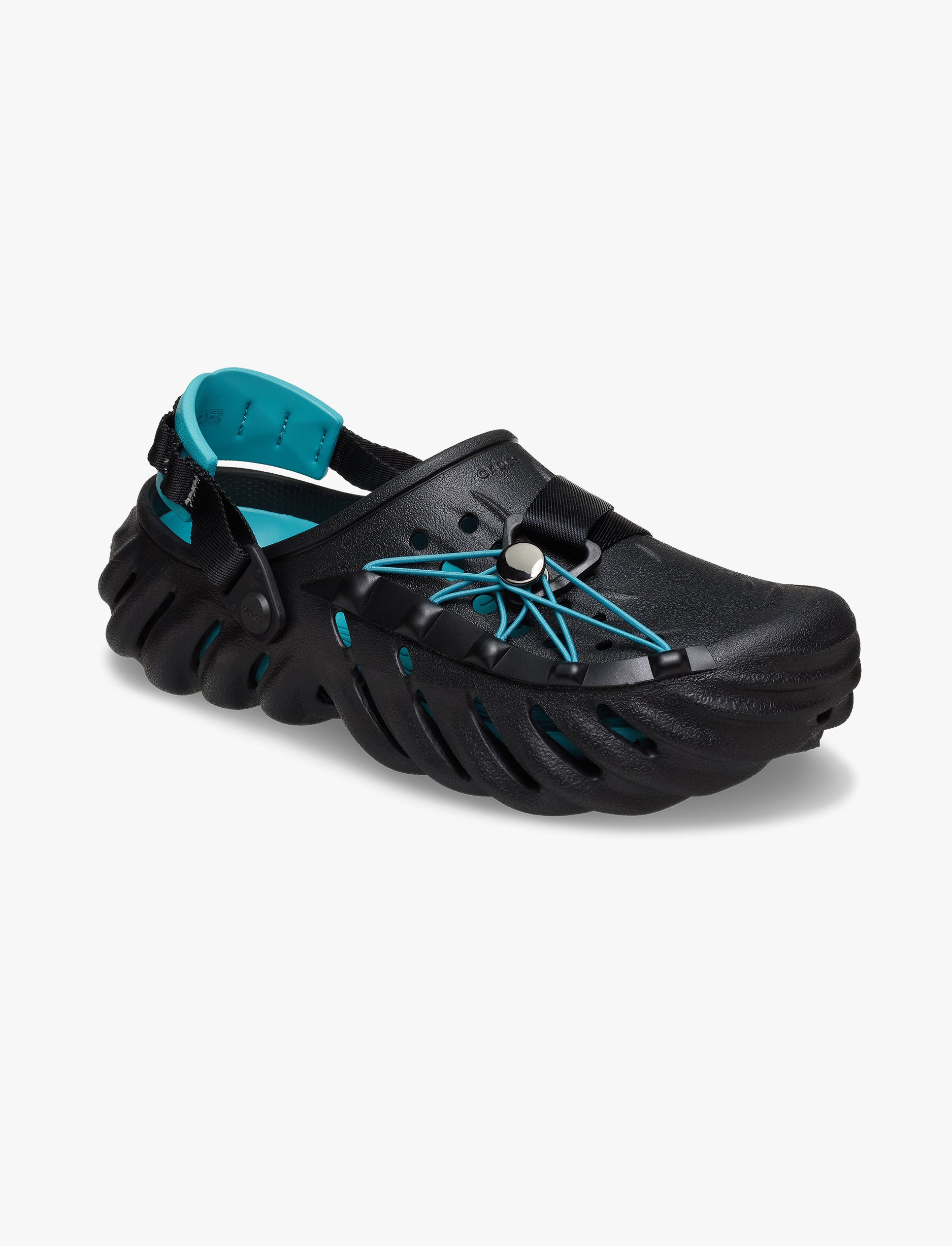 Crocs Echo Reflective Laces Clog - כפכפי קלוג אקו קרוקס בצבע שחור ...