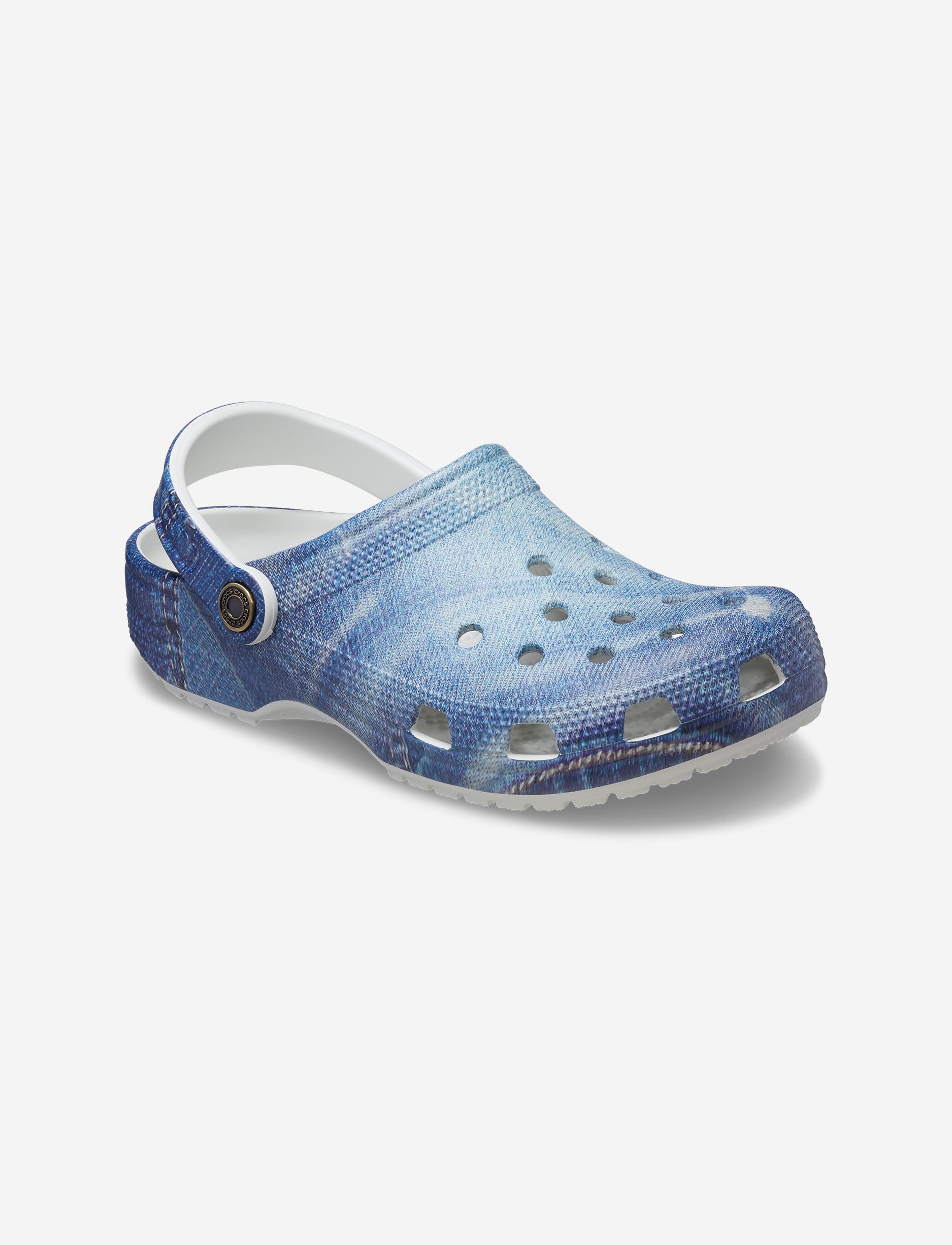 Crocs Classic Denim Clog - כפכפי קלוג קרוקס בצבע כחול מון לייט – Crocs IL