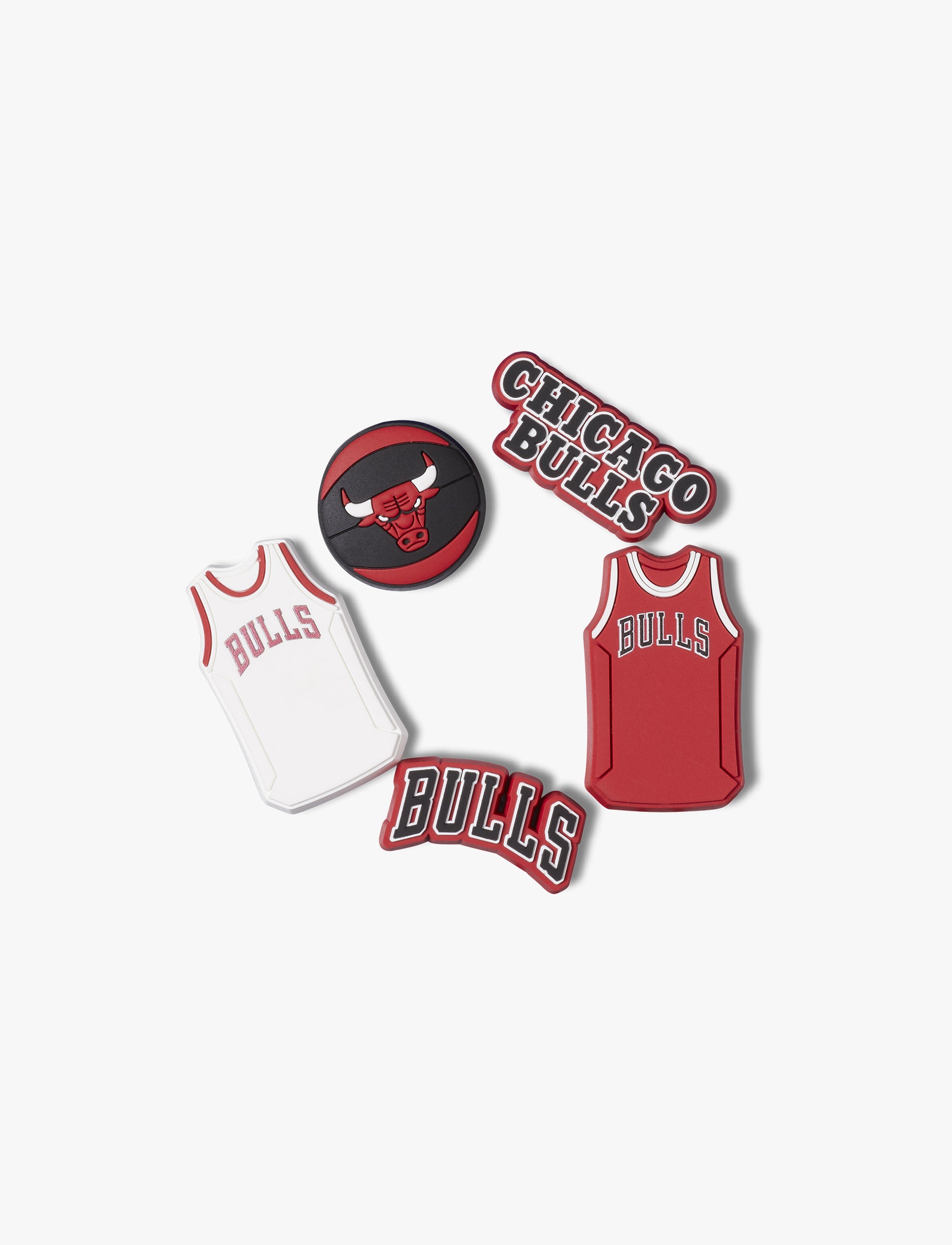 Crocs Jibbitz charms NBA Chicago Bulls - מארז 5 ג'יביטים קרוקס – Crocs IL